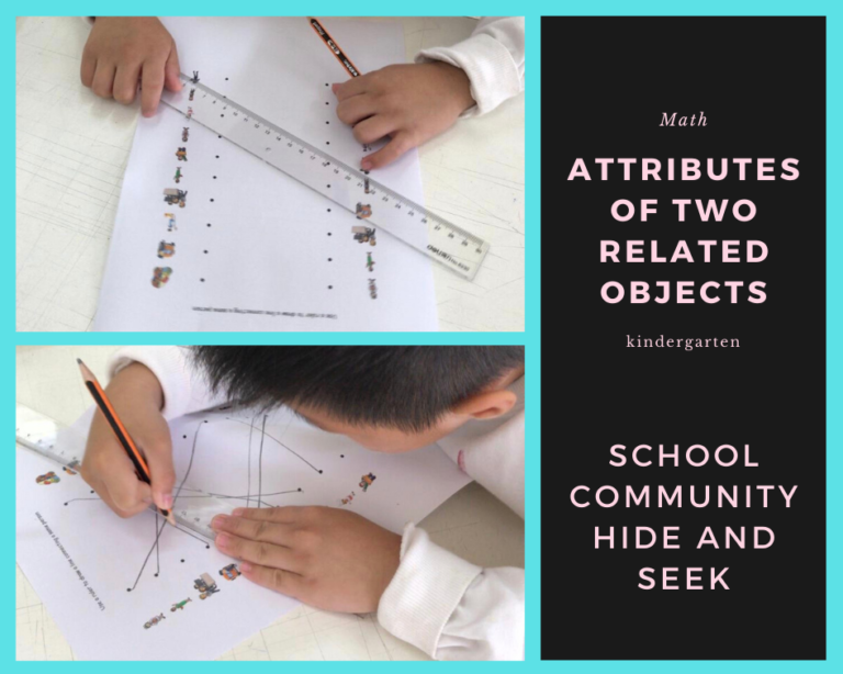 School Community Hide and Seek attribute of two object math ...
